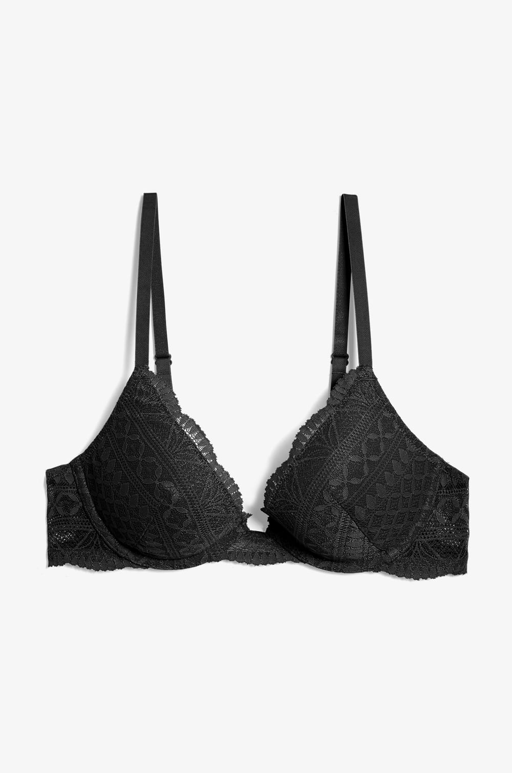 Bra No 2 Plunge Push Up Bra Idole Noir Etam