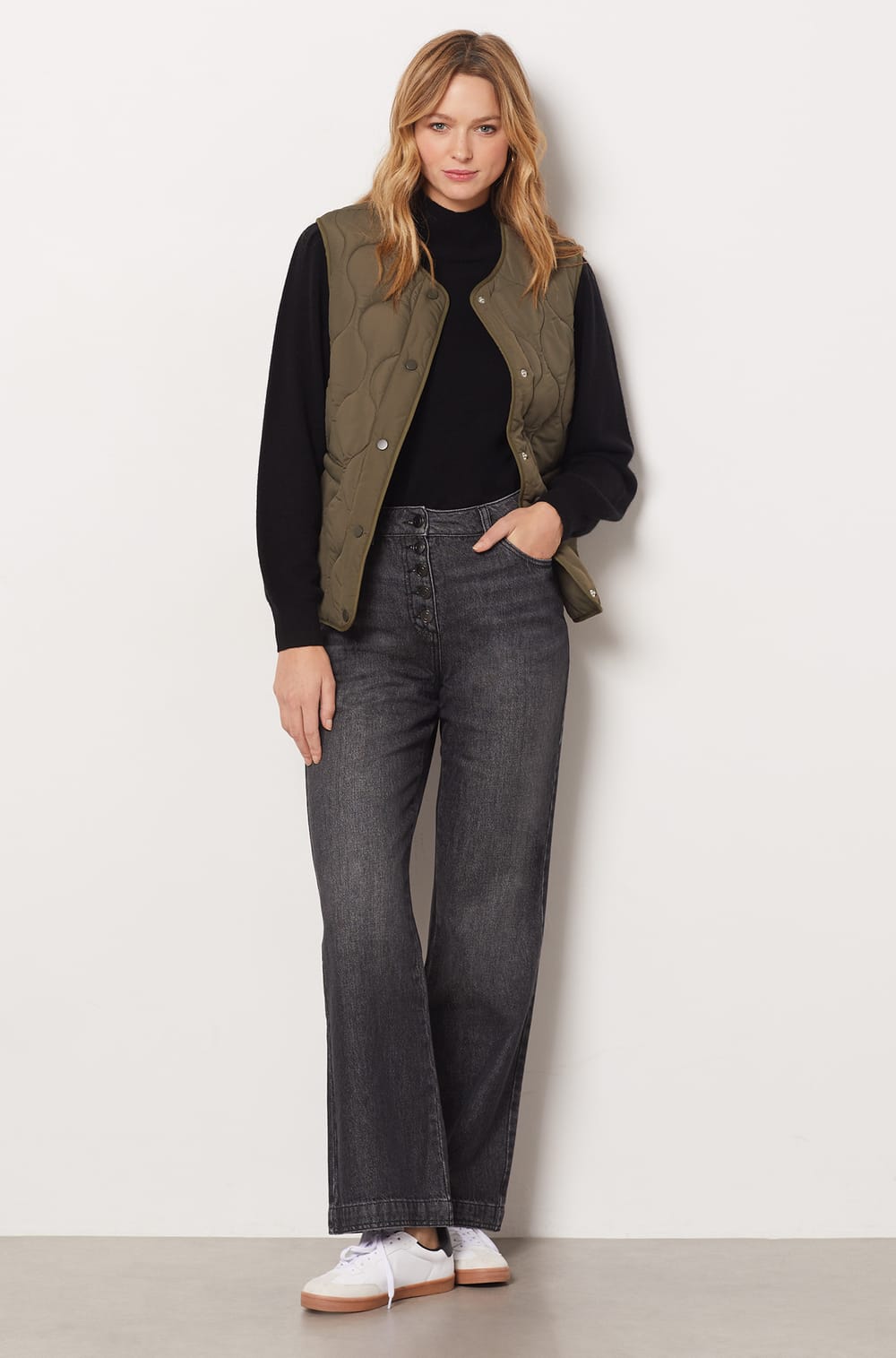 Veste Matelassée Sans Manches Rise Kaki Etam