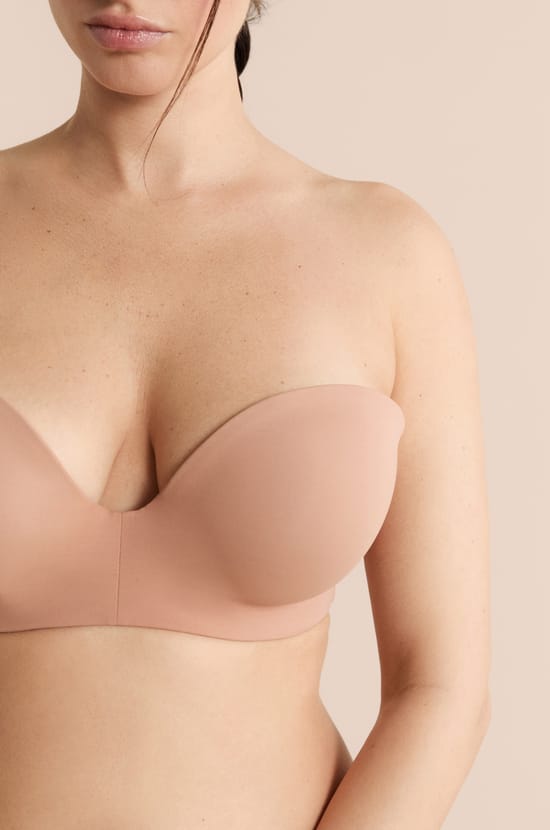 Biustonosz opaska z odpinanymi ramiączkami, miseczki C-E PURE FIT® LIN ...
