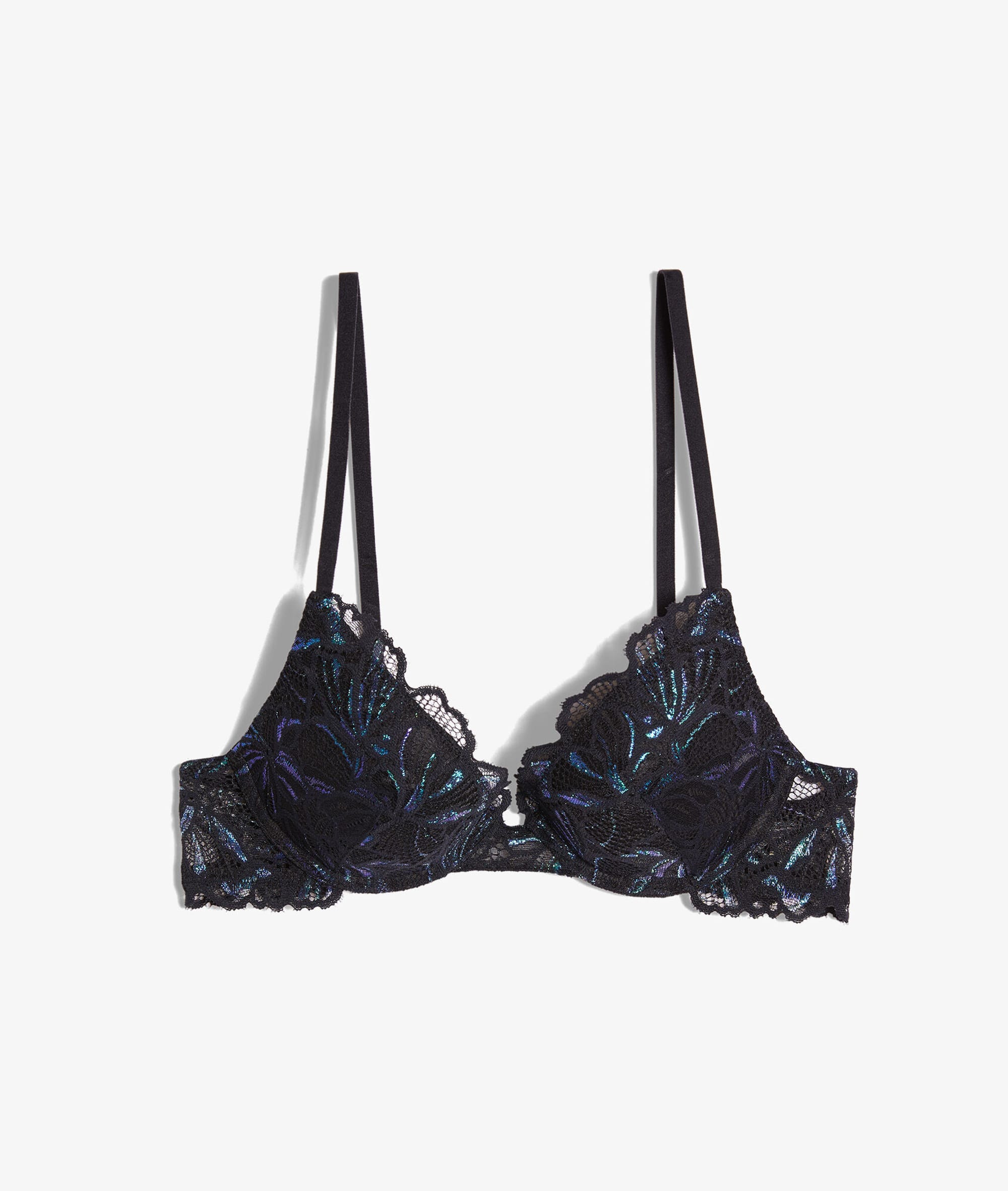 Soutien-gorge N.2 - Le push-up plongeant REFLET NOIR - ETAM