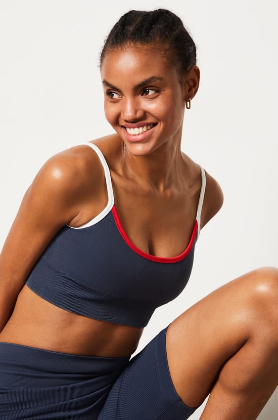 Sports Bra Medium Support Eclipses Marine Etam