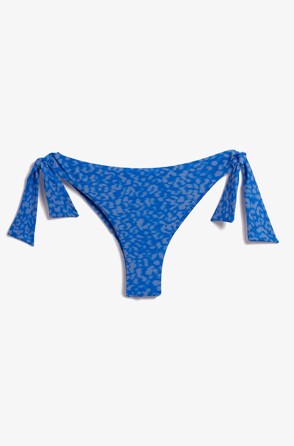 Bikini Brésilien à Nouer Bas De Maillot Rosalia Imp Bleu Vert Etam