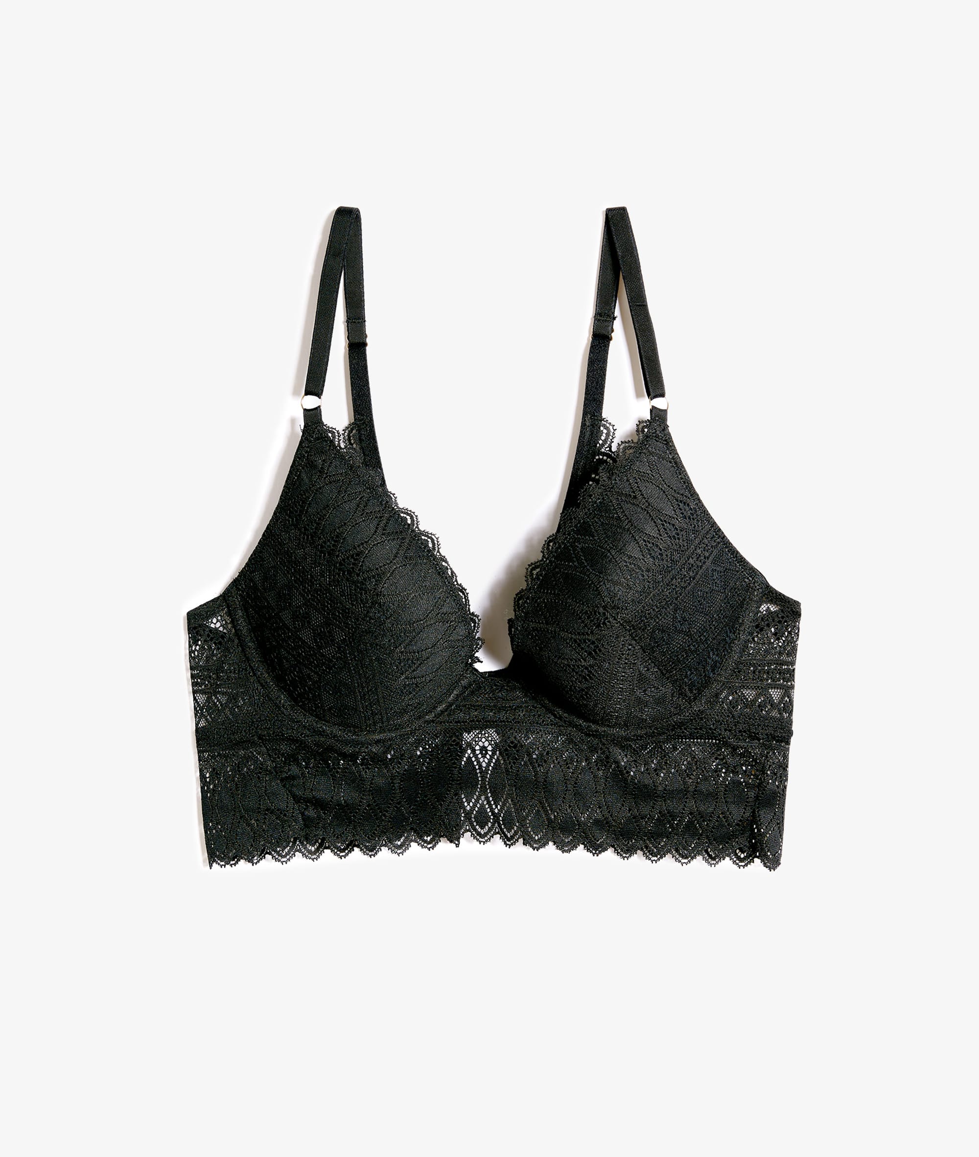 Bra No2 The Plunge Push Up Bra Gravure Noir Etam