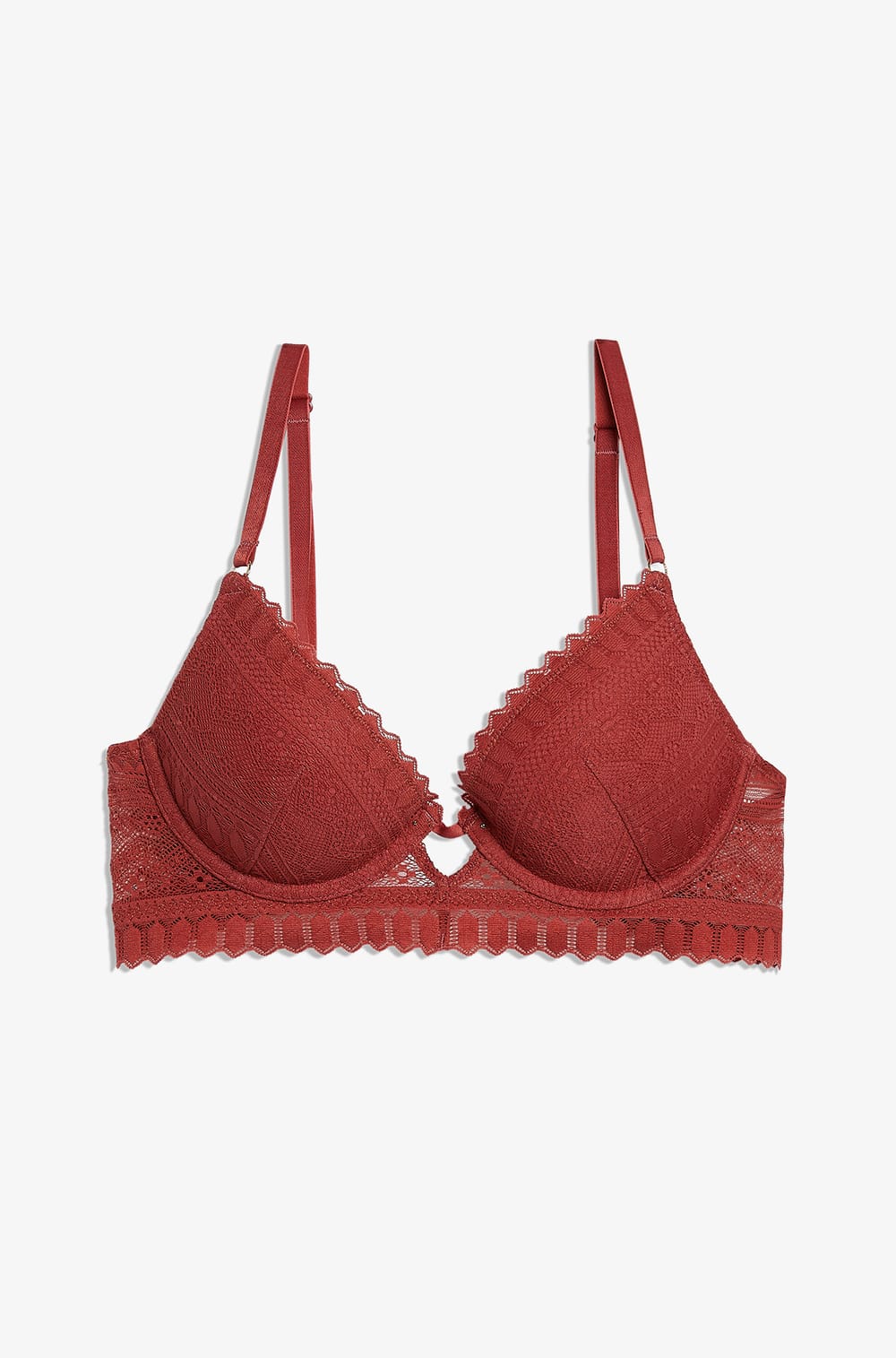 Soutien-gorge N.2 - Le push-up plongeant DIAMANT TERRACOTTA - ETAM