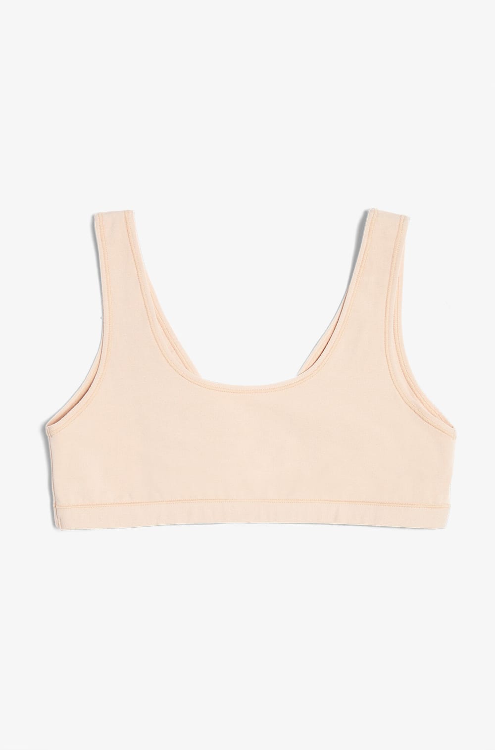 Reversible Stretchy Organic Cotton Bralette - COTON 360 - LIN - ETAM