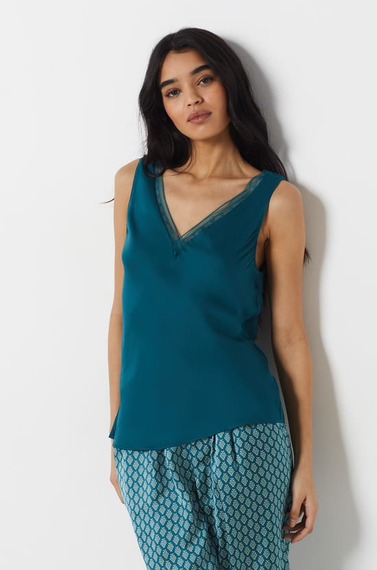 Silk Camisole Milky Rose Etam