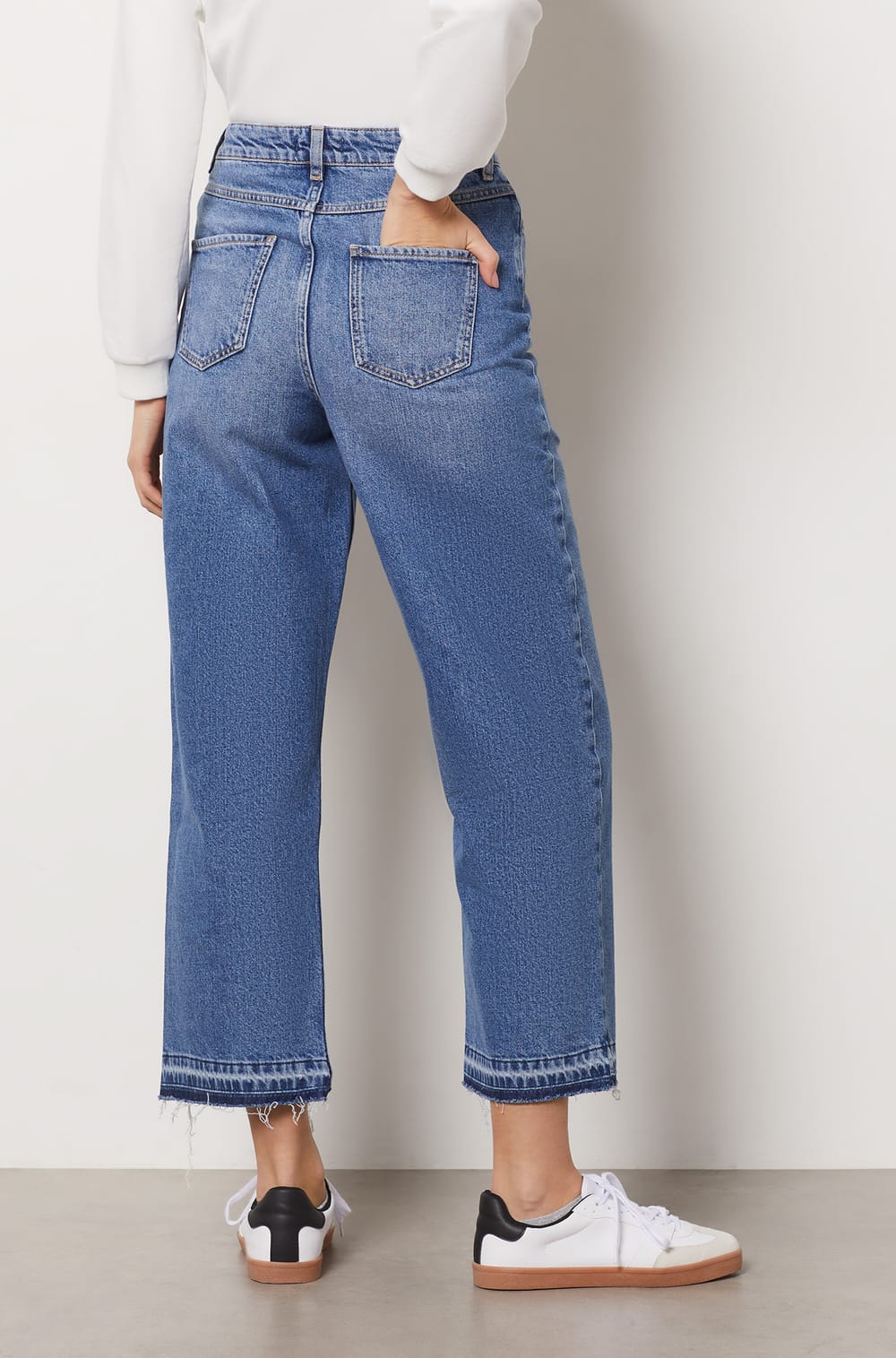 Pantalon coupe large DELPHINA BLEU ROYAL - ETAM