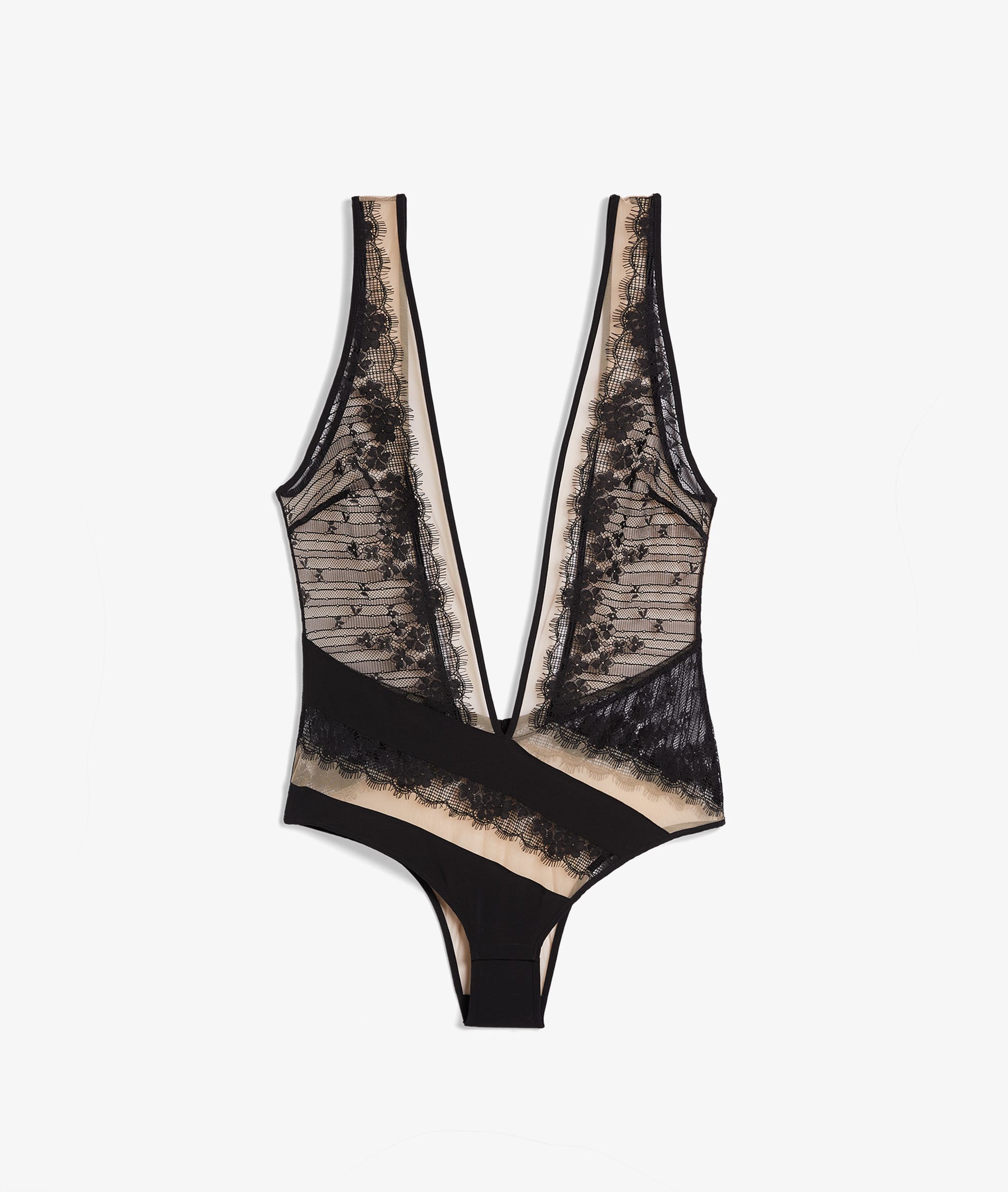 Body Tulle Et Dentelle Alchimie Noir Etam