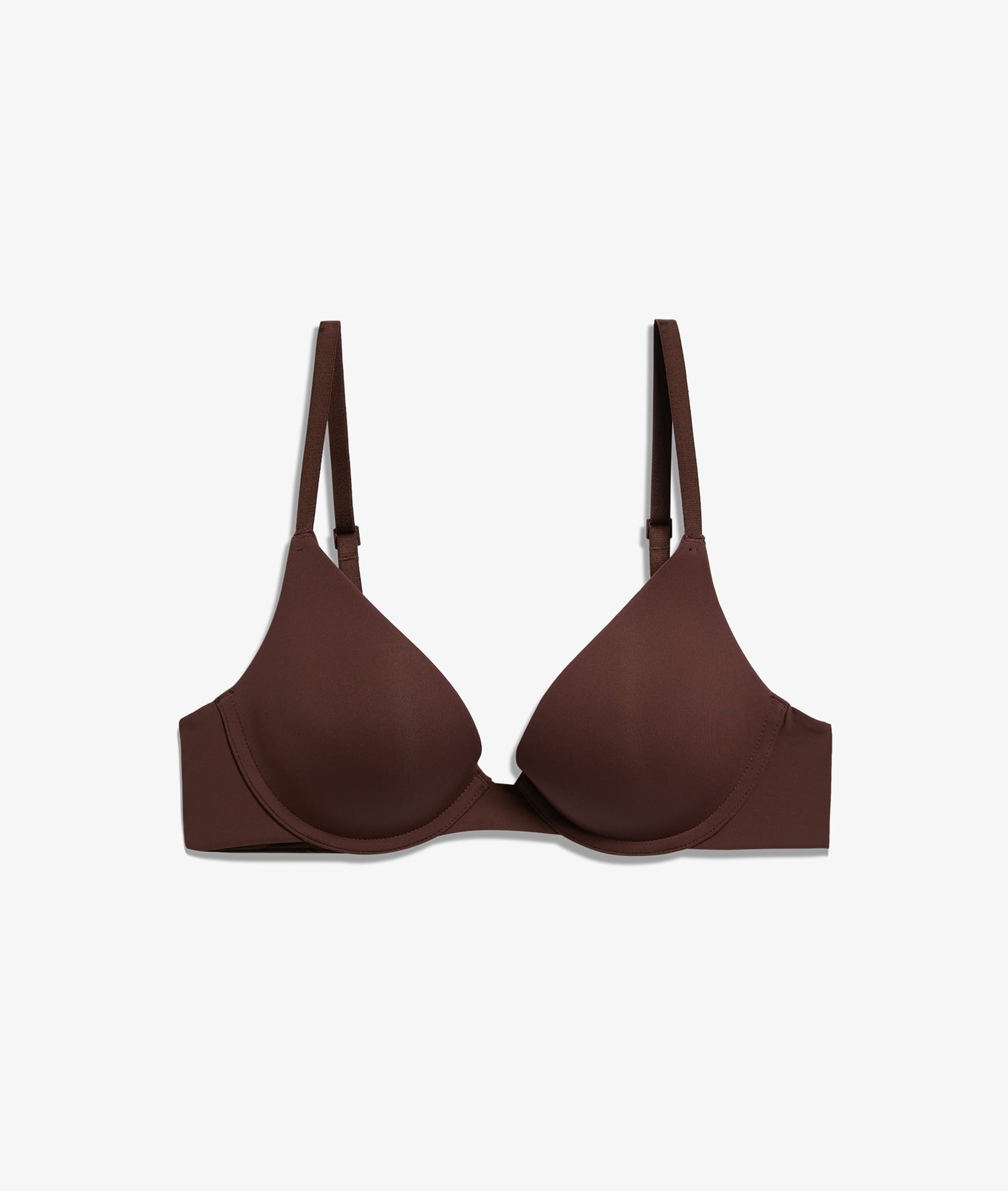 Biustonosz nr 2 - Push-up z głębokim dekoltem PURE FIT WE CARE CHOCOLAT ...