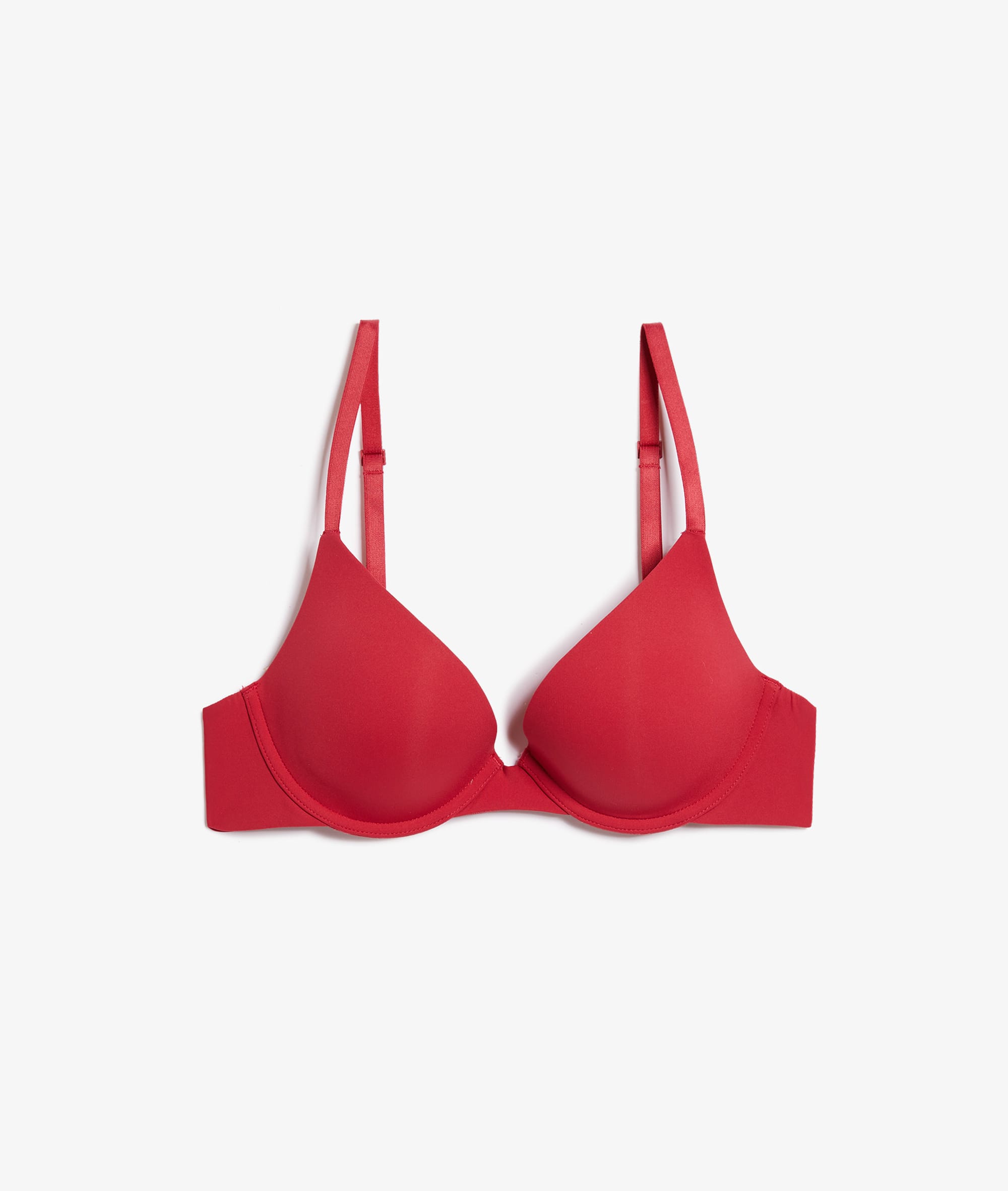 Soutien-gorge N.2 - Le push-up plongeant PURE FIT WE CARE ROUGE - ETAM