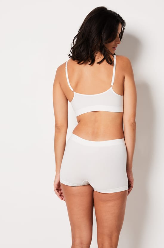 Brassière Confort Optimal En Coton Amande Noir Etam
