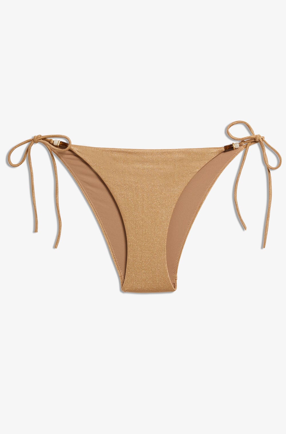 Culotte Bikini Ficelle Texturé Bas De Maillot Idyllique Or Etam