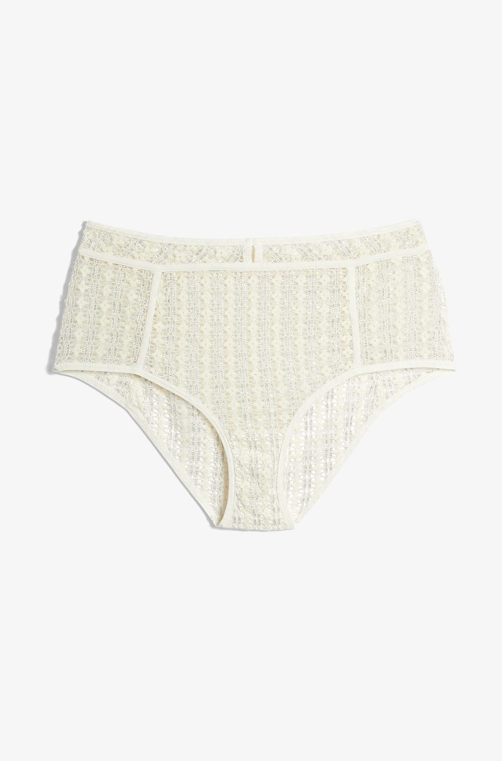 High Waisted Silver Mesh Panties Guest S24 Perle Etam
