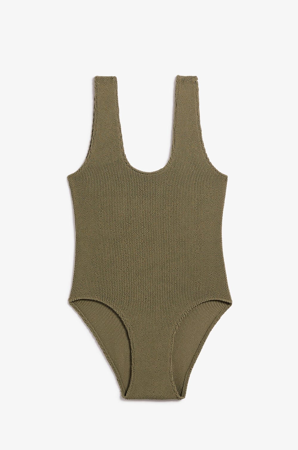 Maillot De Bain 1 Pièce En Matière Extensible Onesize Kaki Etam