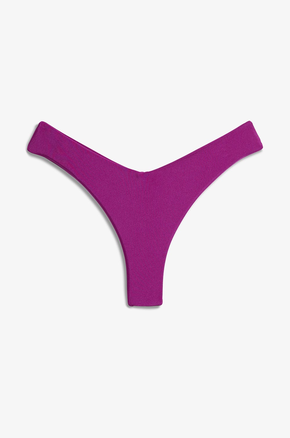 Satin Brazilian High Leg Bikini Bottoms Roja Cassis Etam