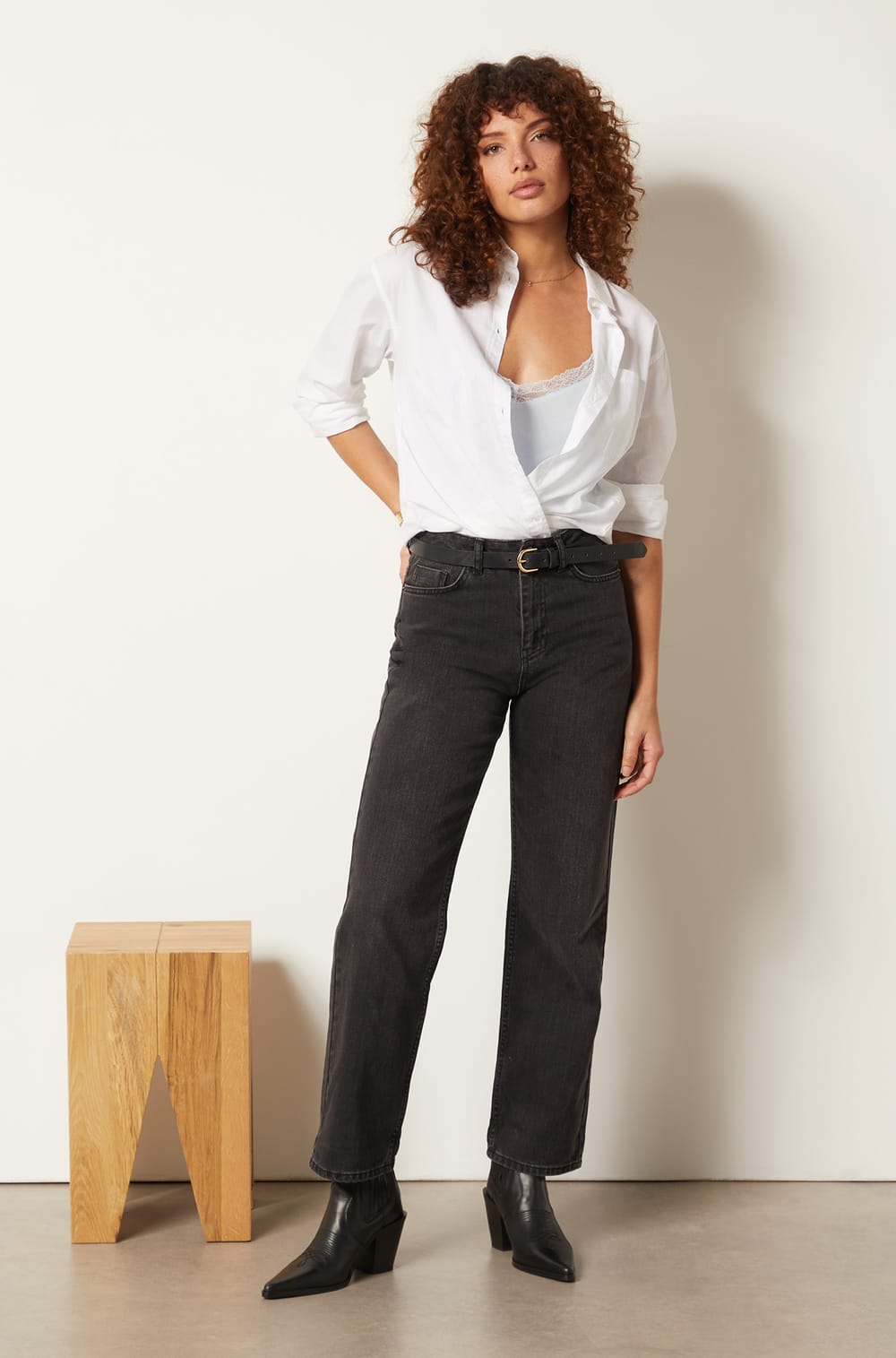 Camisole With Lace Details Pisela Bleu Ciel Etam