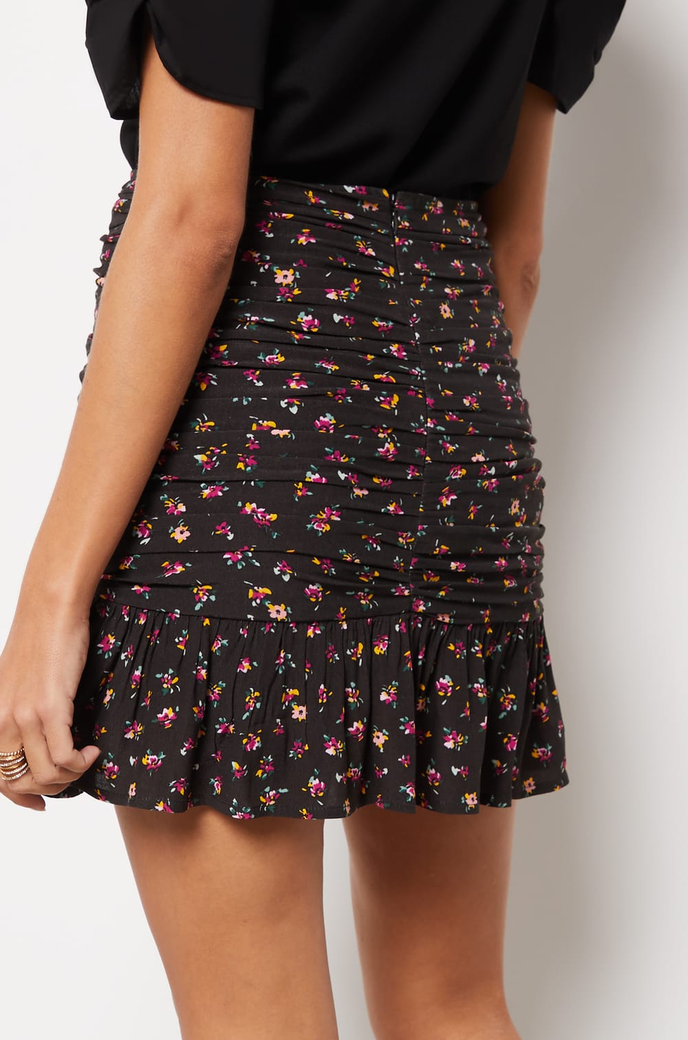 Falda Corta Estampado Floral Rosalia Multicolore Etam