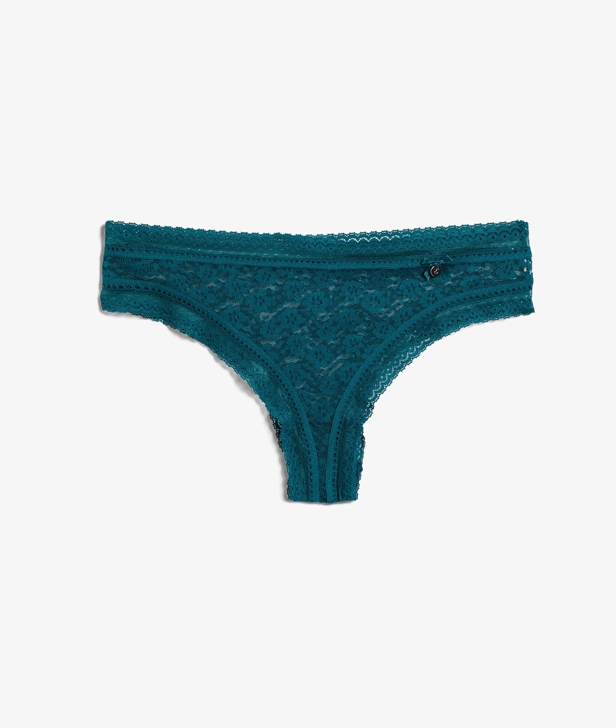 Lace Thong - ENVIEUSE - BLEU VERT - ETAM