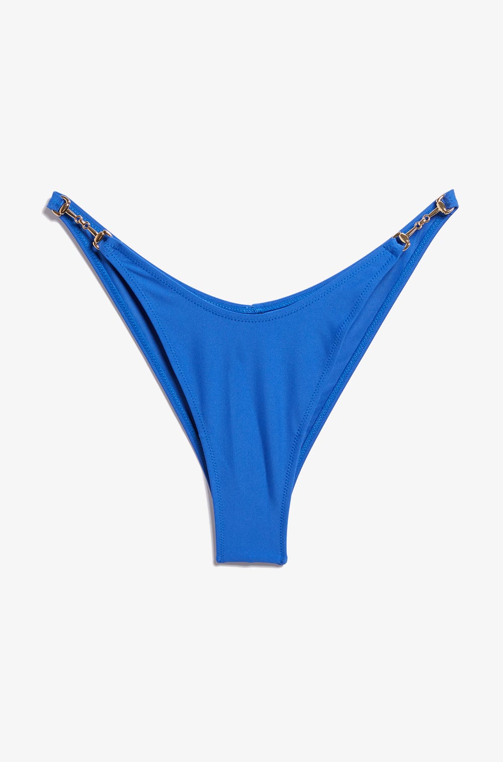 Brazilian High Leg Bikinislip Juwelendetail Horsy Bleu Royal Etam
