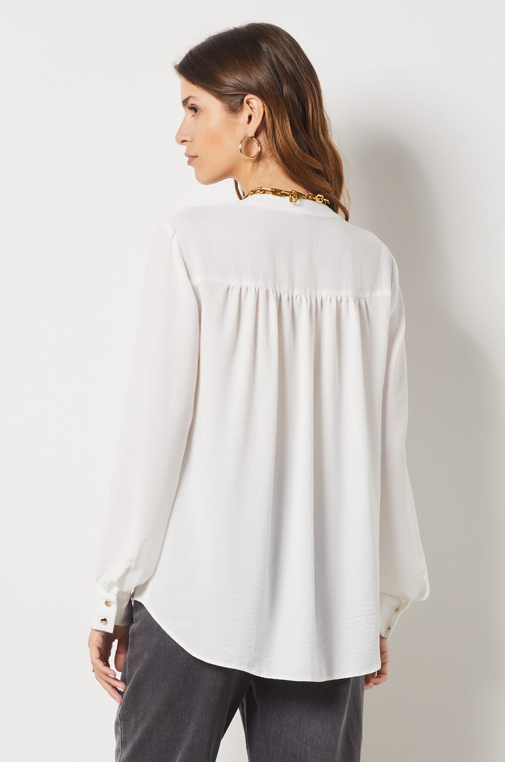 Fließend fallende Bluse A MAYA BLANC - ETAM